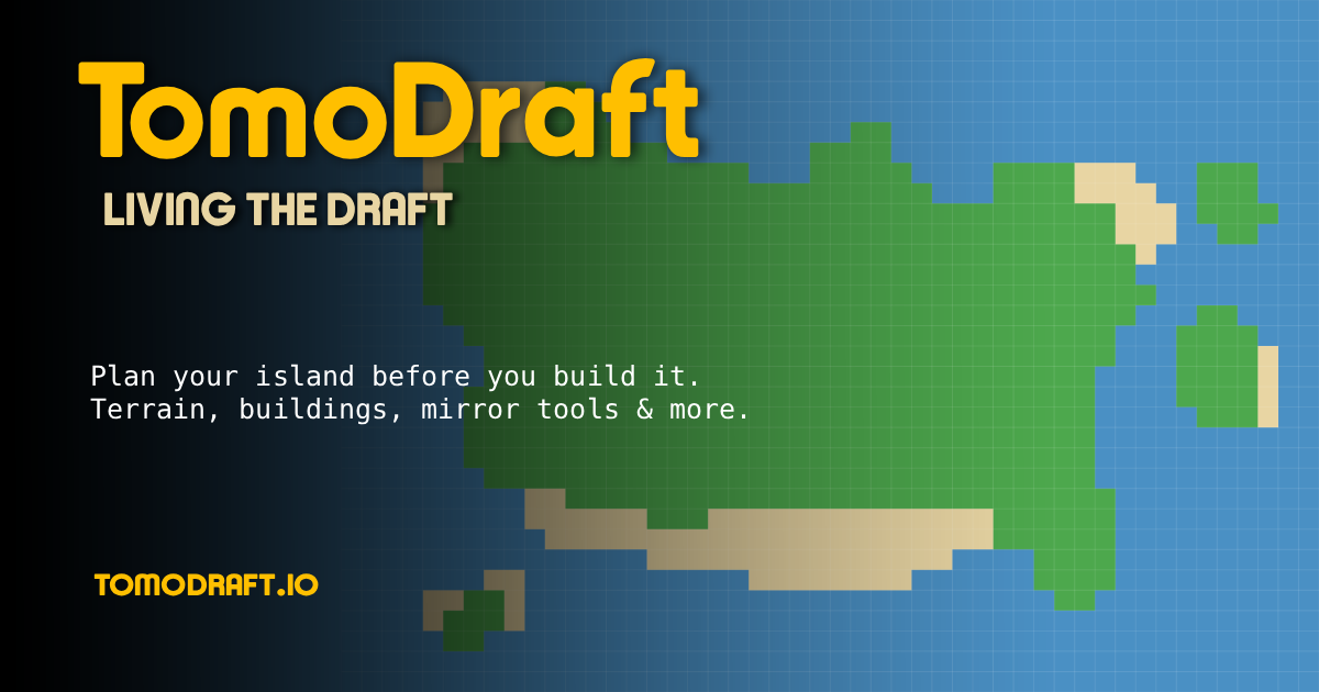 TomoDraft — Tomodachi Life Living The Dream Island Layout Planner